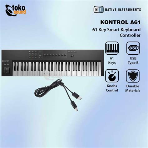 Jual Native Instruments Komplete Kontrol A61 61 Keyboard Controller Di Seller Tokosound