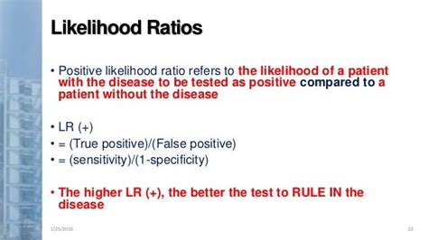 Sensitivity Specificity And Likelihood Ratios