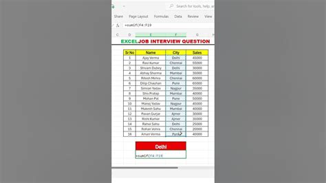 Must Know Excel Tips To Crack Your Job Interview Exceltips Excelhacks Exceltutorial Shorts