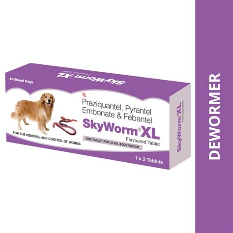 Skyec Skyworm Xl Dog Deworming Tablet Pack Of 2 View Uses Side