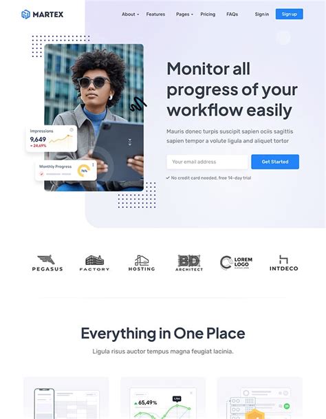Martex Software App Saas And Startup Landing Pages Pack