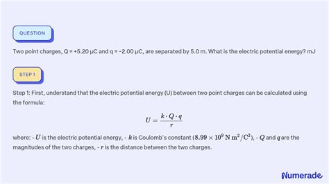 solved two point charges q 5 20 μc and q −2 00 μc are separated