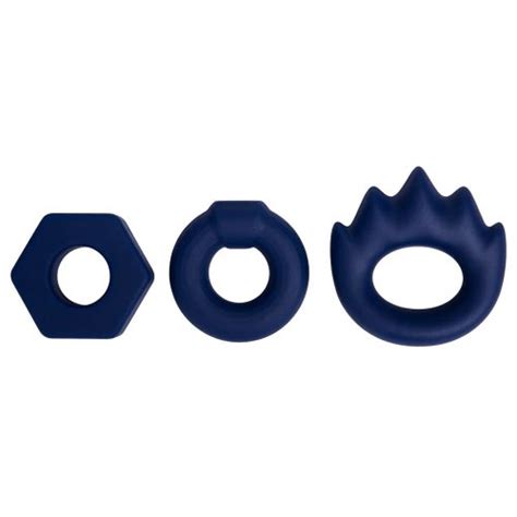 Maia Lonzo Liquid Silicone Super Stretch 3 Piece C Ring Set Sex Toys