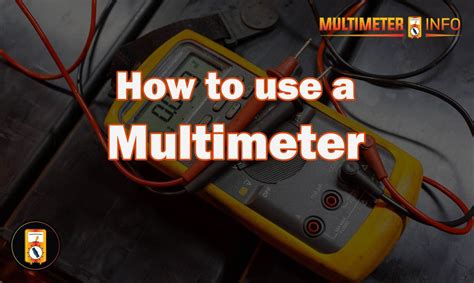 HOW TO USE A MULTIMETER Multimeter Being Used Electrical Testing Tools