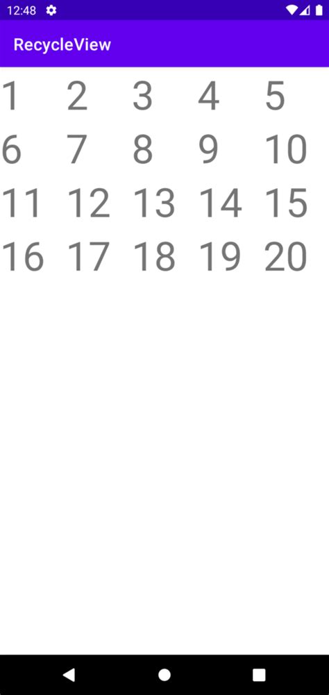 Android Recyclerview