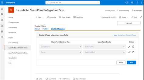 Laserfiche Sharepoint Online Integration