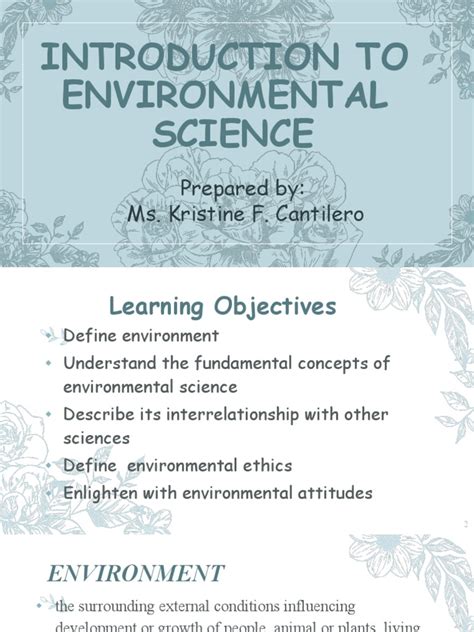 1 Introduction To Environmental Science Pdf Environmental