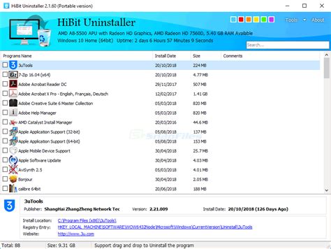 Hibit Uninstaller Screenshot And Download At