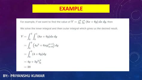 Double Integration In Cartesian Formpptx