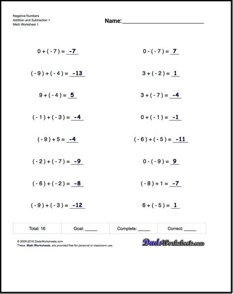 solving negative and positive equations