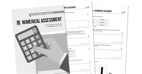 Numerical Assessment For Edexcel Gcse 9 1 Business Shop Tutor2u