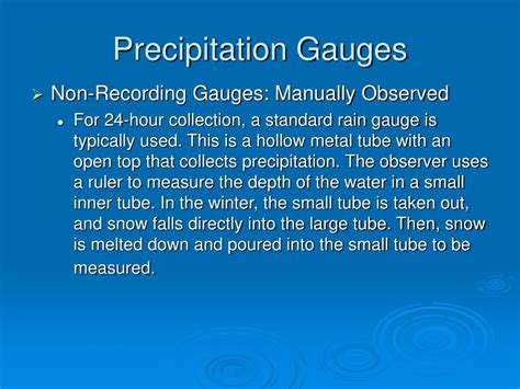 Ppt Measurement Of Precipitation Using Rain Gauges Powerpoint Presentation Id3475227