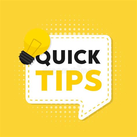 Quick Tips Badge Vector Illustration Stock Vector Illustration Of