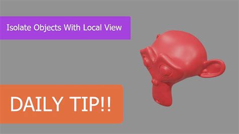Daily Blender Tip Hide All Other Objects In Your Scene With Local View YouTube