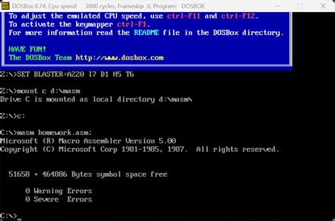 微机实验:运行一个汇编语言程序(含安装教程)masm安装 Csdn博客 微机实验:运行一个汇编语言程序(含安装教程)masm安装 Csdn博客