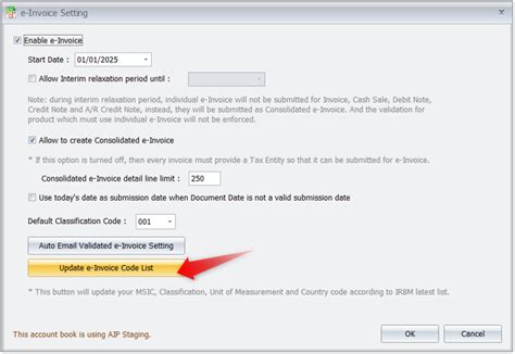 Accounting 2 2 E Invoice Tax Entity Maintenance Msic Code Dropdown List Is Empty Autocount