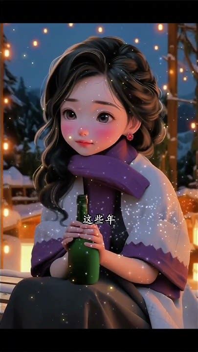 一个无依无靠的女人才会慢慢封闭自己的内心，习惯一个人扛下所有，看透了人情冷暖，咽下所有的委屈和无奈，这些年一步一个坑，一步一个教训，走的满身伤痕。漫画女孩 治愈系 动漫美图 漫画 Ai绘画