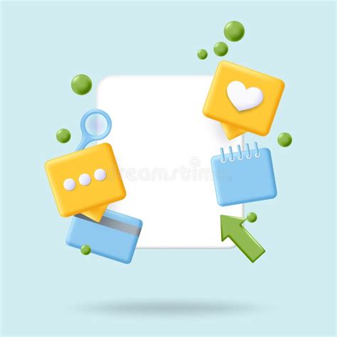 Social Media Communication Concept Realistic 3d Vector Illustration Digital Social Networks