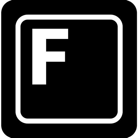 Keyboard Key F Vector Svg Icon Svg Repo