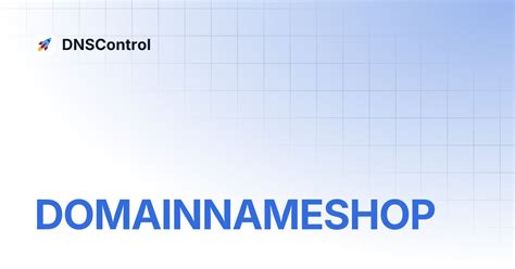 domainnameshop dnscontrol