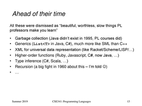 CSE341: Programming Languages Lecture 26 Course Victory Lap - ppt download