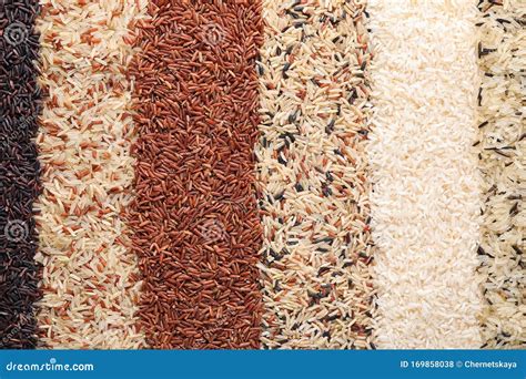 Different Types Of Rice As Background Stock Photo Image Of Space Organic 169858038