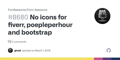 No Icons For Fiverr Poepleperhour And Bootstrap · Issue 8680