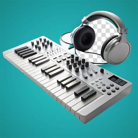 Premium Psd Music Production Set Midi Mixer Control Piano Keyboard