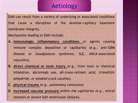 Ppt Alveolar Hemorrhage Syndromes Powerpoint Presentation Free Download Id