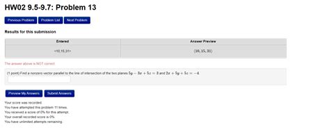 Solved Hw02 9 5 9 7 Problem 13 Previous Problem Problem