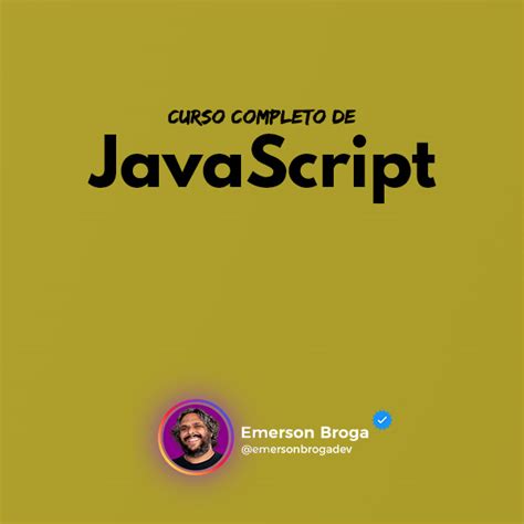Curso De Javascript Emerson Br Ga Emerson Broga Dev Hotmart