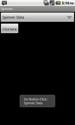 Spinner Basics Android Example