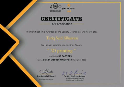 Tariq Al Harrasi On Linkedin 3dprinting Professionaldevelopment