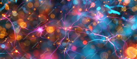 Premium Photo Futuristic Visualization Of Human Brain Neuron Activity Digitally Concept