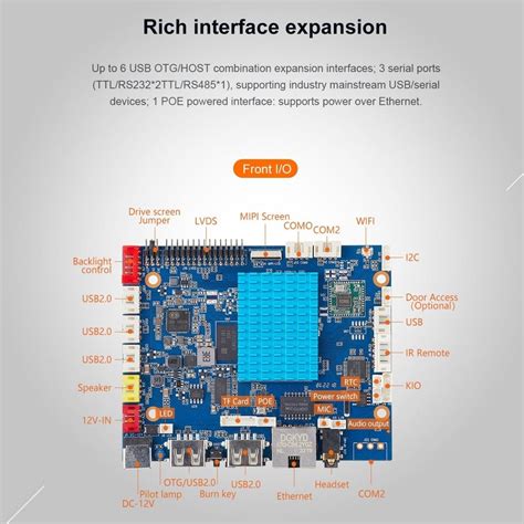 H A133 Smart Hmi Motherboard Quad Core Cortex A55 Architecture