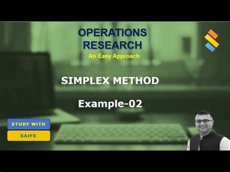 How to solve Linear Programming Problem Using Simplex Method. - YouTube