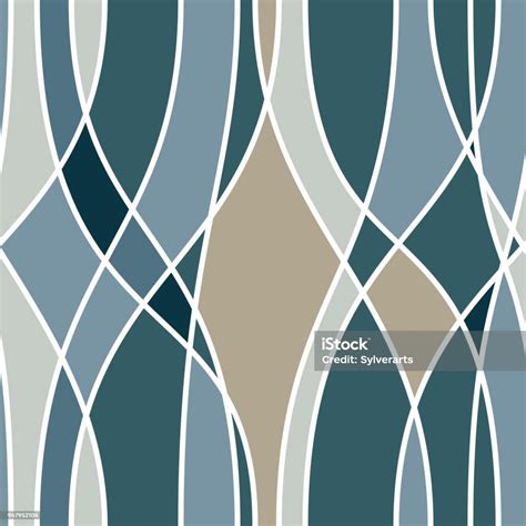 얽힌된 곡선 완벽 한 패턴 벡터는 끝 없는 배경 예술적 줄무늬 유행 타일 벽지 모티브를 반복 합니다 패브릭 벽지 포장지 웹 및 인쇄에 대 한 사용 가능 0명에 대한 스톡