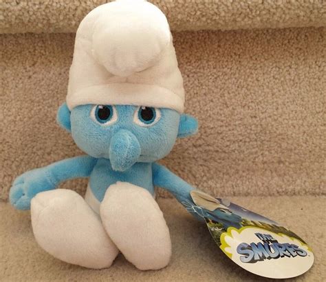 Smurfs Clumsy Smurf Plush 8 Jakks Pacific 2011 4565217144