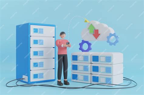 Premium Photo 3d Digital Service Or App With Data Transfering 3d