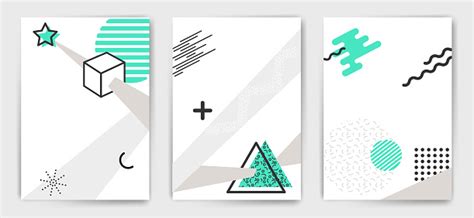 벡터 간단한 도형 최소한의 추상 포스터 템플릿 집합입니다 최소한의 현대 현수막 브로셔 커버입니다 최신 유행 스타일 에디션입니다 수정 하 고 텍스트를 추가 쉽게 0명에 대한