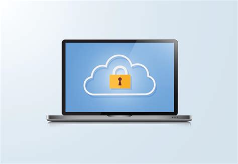 Concept Is Data Security Center Shield On Computer Laptop Protect
