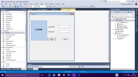 Creating Login Form Application Using Visual Studio