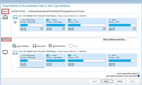 create and restore a windows backup image in macrium reflect using the