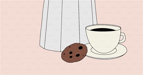 분홍색 배경에 커피 메이커와 쿠키 벡터 Unsplash의 쿠키 이미지