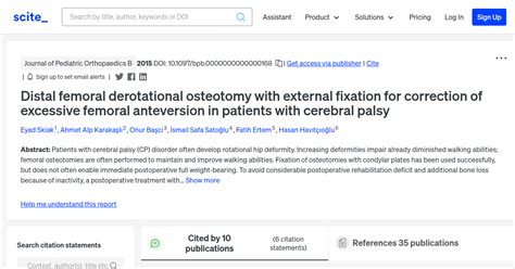 Distal Femoral Derotational Osteotomy With External Fixation For