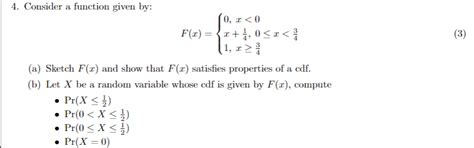 Solved Consider A Function Given By Chegg