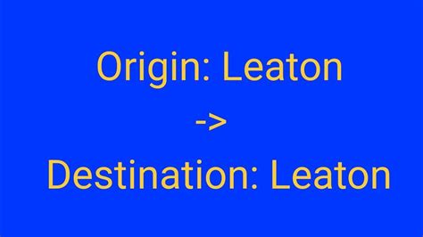 I Drove From Leaton To Leaton In British Railway Youtube