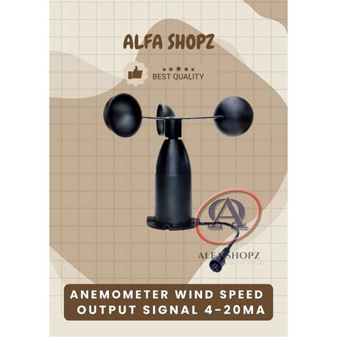 Jual Sensor Kecepatan Angin Anemometer Wind Speed Aluminum V Atau MA Shopee Indonesia