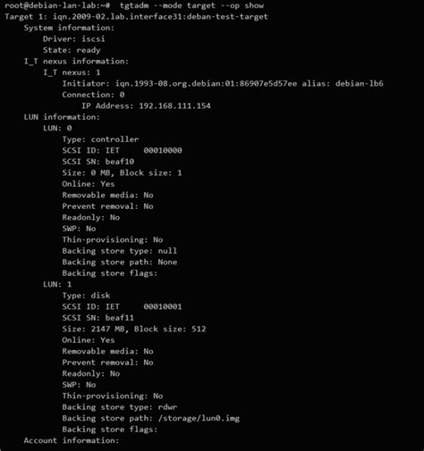 Настройка Iscsi хранилища Linux Scsi Target в Debian или Ubuntu