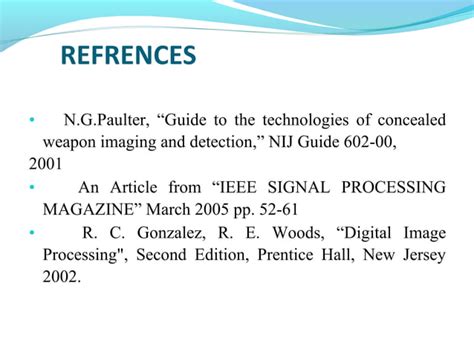 Concealed Weapon Detection Using Image Processing Ppt